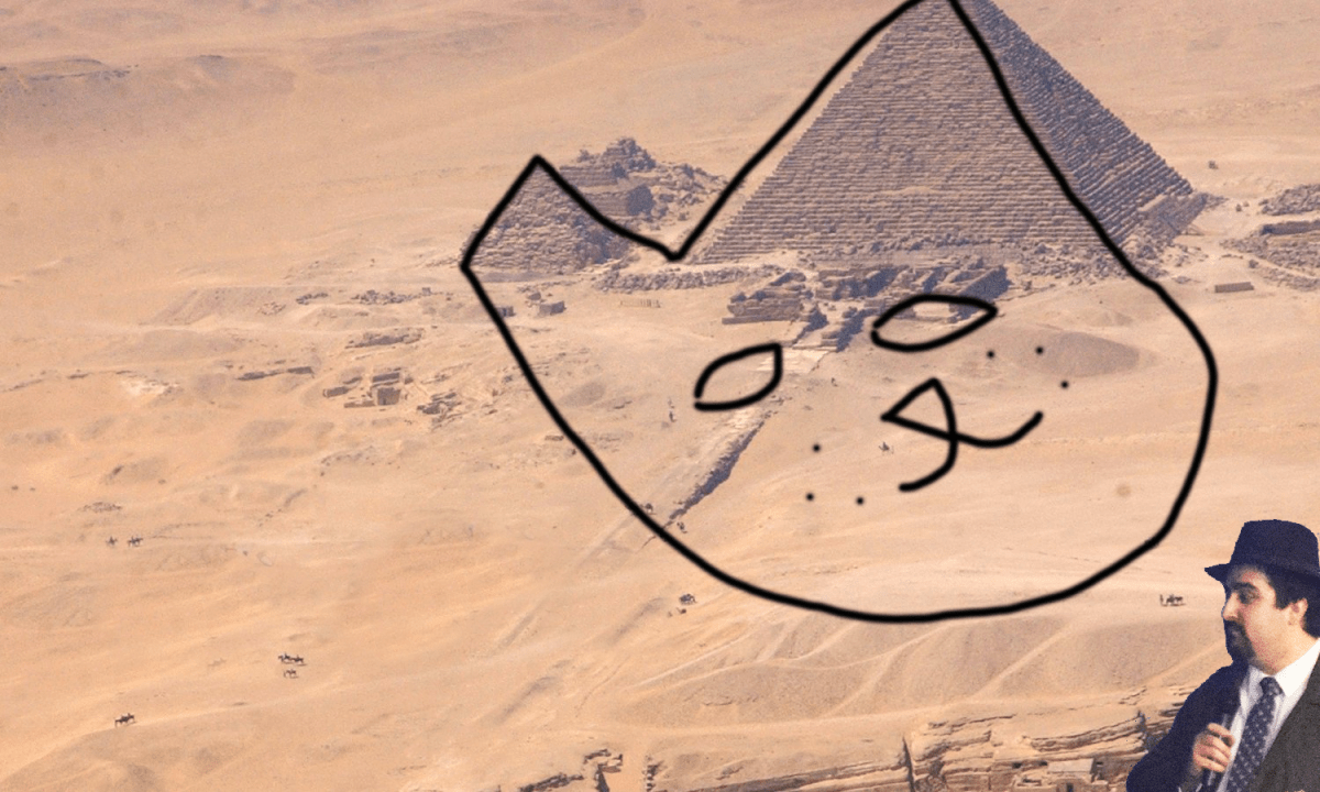 Conspiracy Theorist Claims Pyramids of Giza Hide Giant Cat Statue ...