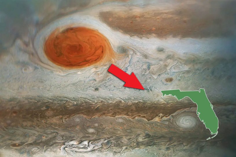 The largest storm in our solar system is moving toward Florida ...